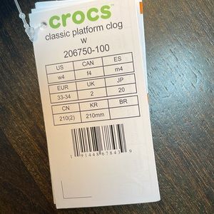 CROCS | Shoes | Crocs Classic Platform Clog | Poshmark